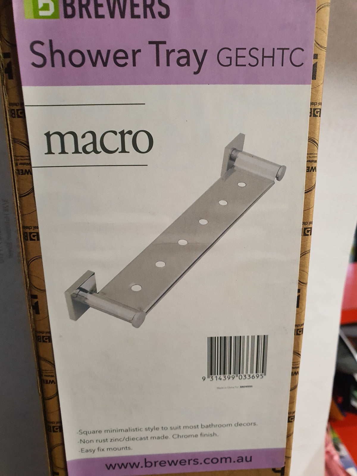 Brewers Designs - Macro Shower Tray 450mm - GESHTC | Rising Sun Lifestyle