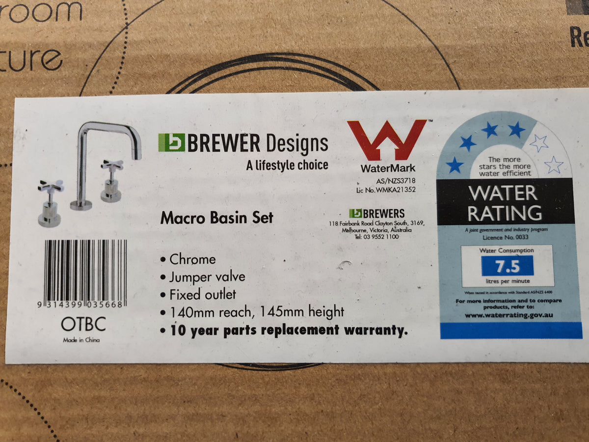 Brewers Designs - Macro Basin Set - OTBC | Rising Sun Lifestyle