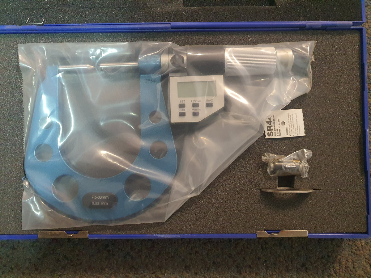 ELECTRONIC DISC BRAKE MICROMETER 7.6-33MM 0.001MM | Rising Sun Lifestyle