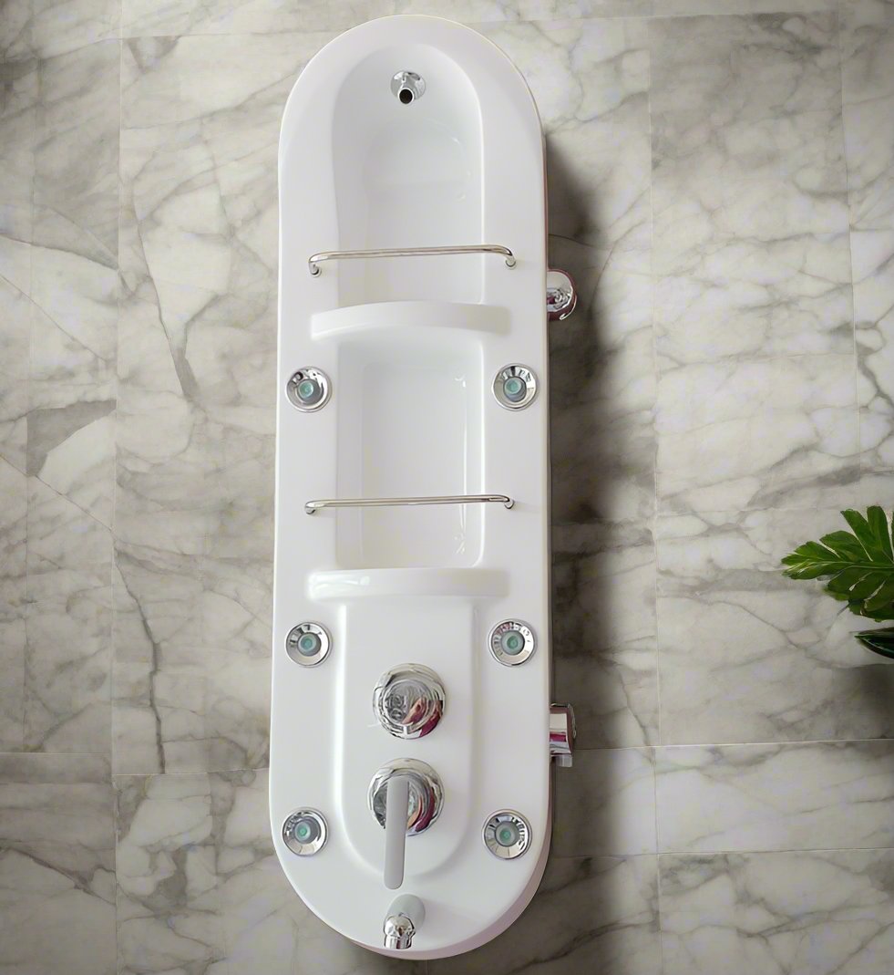 New wall hung shower kit w/ 6 body jets and fixed shower & hand shower ...