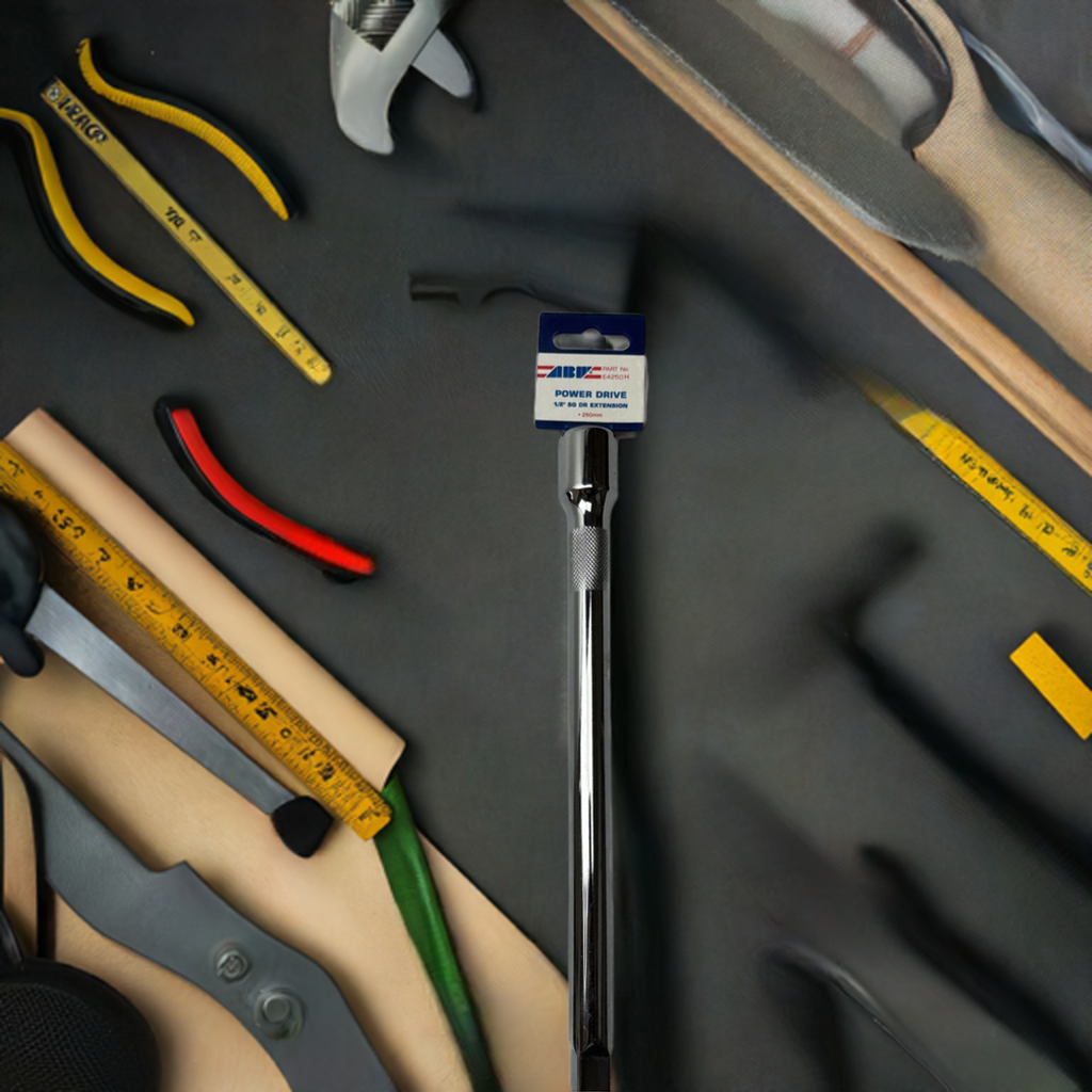 1/2" SQ DR Power Drive Extension Bar Ratchet Socket 250mm Long ABV TOO ...