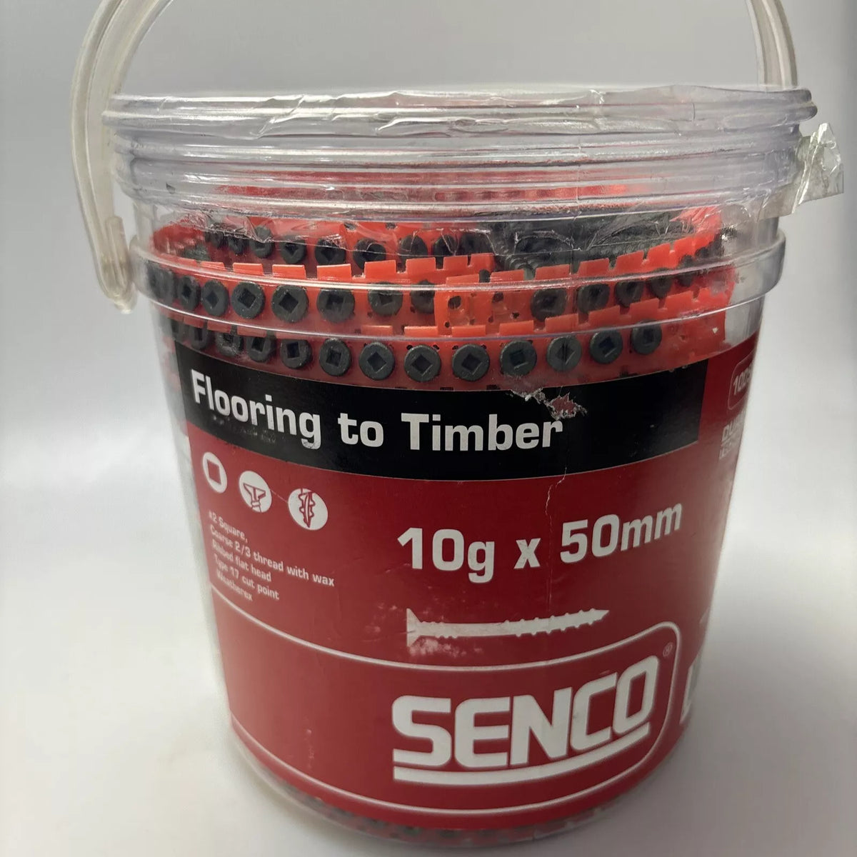 Senco Collated Screws 10g x 50mm Floor To Timber 1000 PACK 10D50MWTA ...